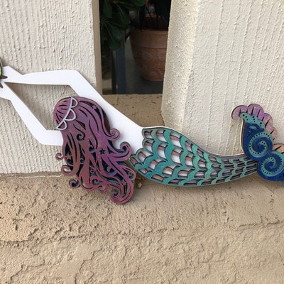 Mermaid 3D Layered Laser Cut File SVG Glowforge Cut File - Etsy