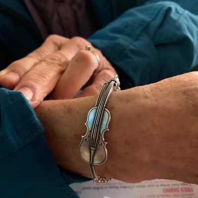 Cello Bracelet Cello Anklet Sterling Silver Finish Cello - Etsy