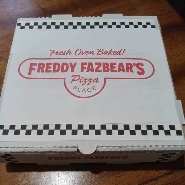 FNAF Printable Pizza Box Cover - Five Nights at Freddy's Digital ...