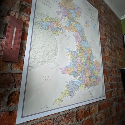 Classic World Map Home Decor Bedroom World Wall Map - Etsy UK