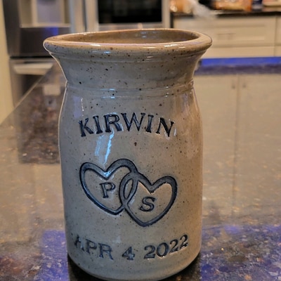 Personalized Stoneware Marriage Crock - Etsy