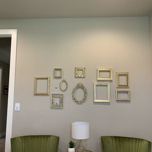 Set of 5 Gold Picture Frames Gold Wall Frames WEDDING | Etsy