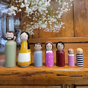 Hand-painted Wooden Car Simple Peg Doll Car - Etsy