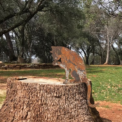 Rustic Rusty Metal Garden Columns Landscape Design Bamboo - Etsy