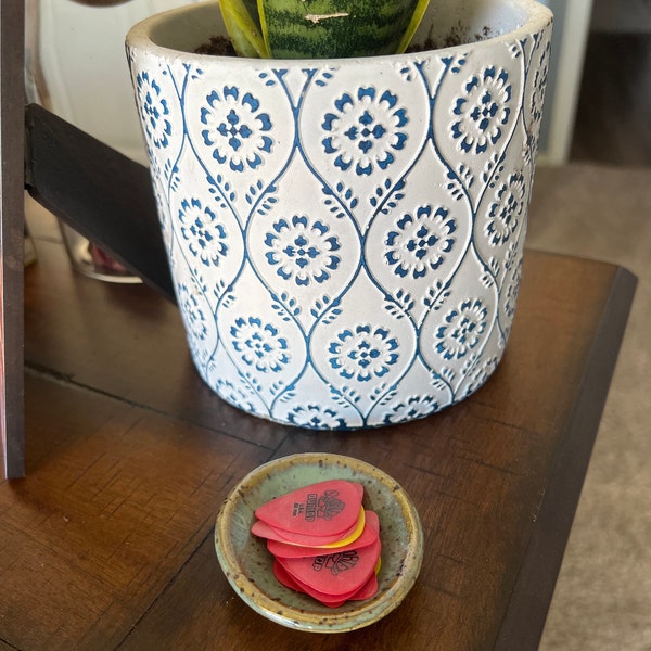 Handmade Blue Ceramic Dish | Key Dish | Key Holder | Ring Dish ...