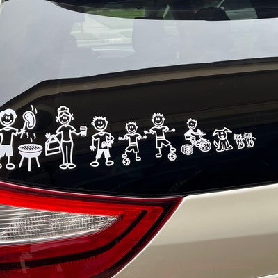 Create Your Own Stick Figure Family Decal/sticker - Etsy