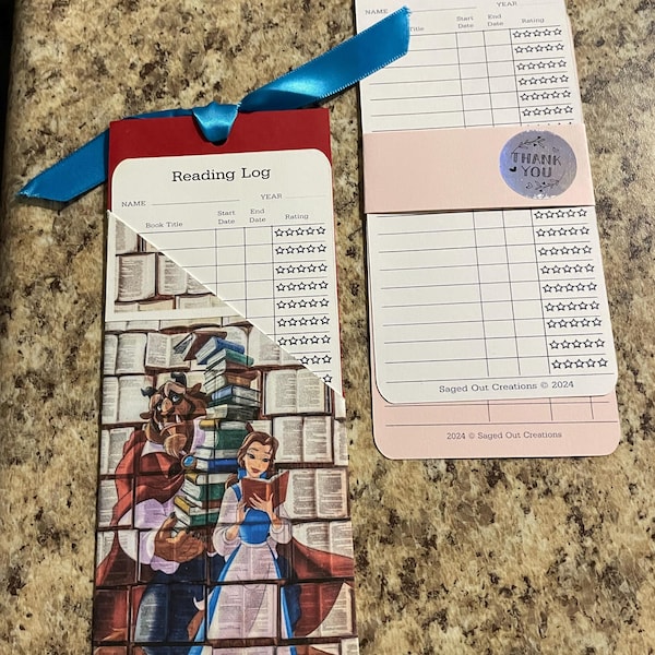 Bookmark Pouch + Reading Log & TBR Log Bookmarks || Colorful *BUNDLE ...