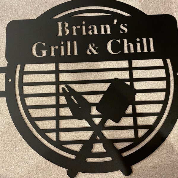 Personalized Metal BBQ Sign, Personalized Grill Sign, Personalized BBQ ...