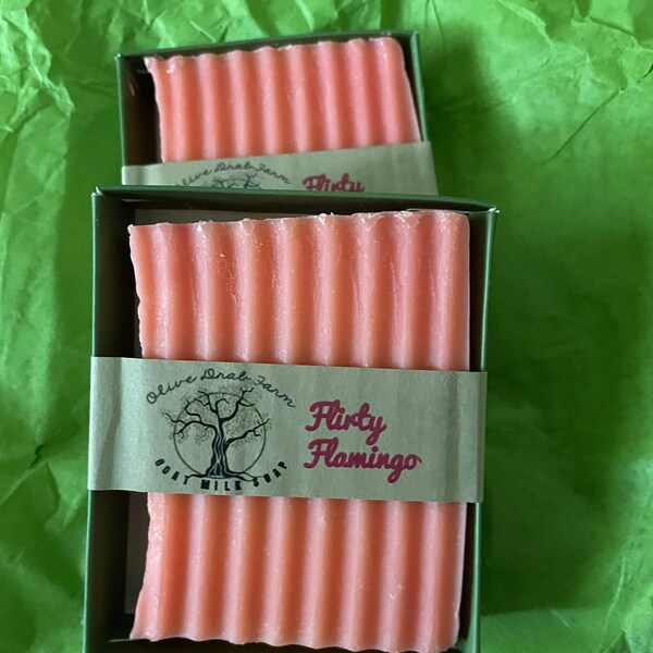 Flirty Flamingo Bar Soap Goats Milk Soap Pantone Soap Pantone 2019 ...