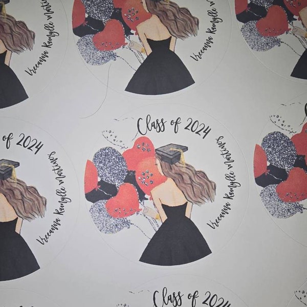 Personalized Stickers, Graduation Party Stickers, Graduation ...