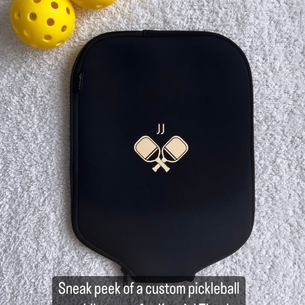 Custom Pickleball Personalized Pickleball Paddle Cover Racquet ...