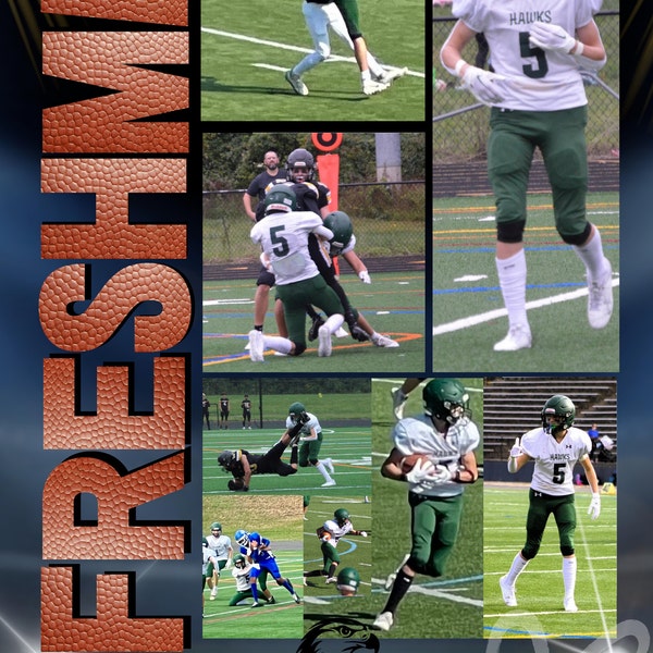 Senior Night Poster Template for Football, High School Poster Template ...