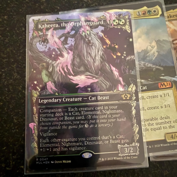 Dogs & Cats 100 Card Magic the Gathering Commander Deck-mythic-rare-rin ...