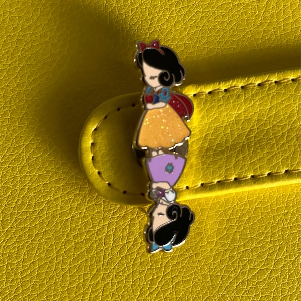 Snow White Hard Enamel Flip Pin - Etsy