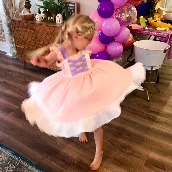 READY TO SHIP Twirl Dress,disney Princess Dress,disney Cosplay,tangled ...