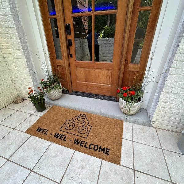 Halloween Doormat Cute, Ghost Welcome Mat, Flower Doormat, Ghost ...