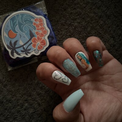 Karol G Press on Nails Karol G Nails Pink Karol G Nails - Etsy