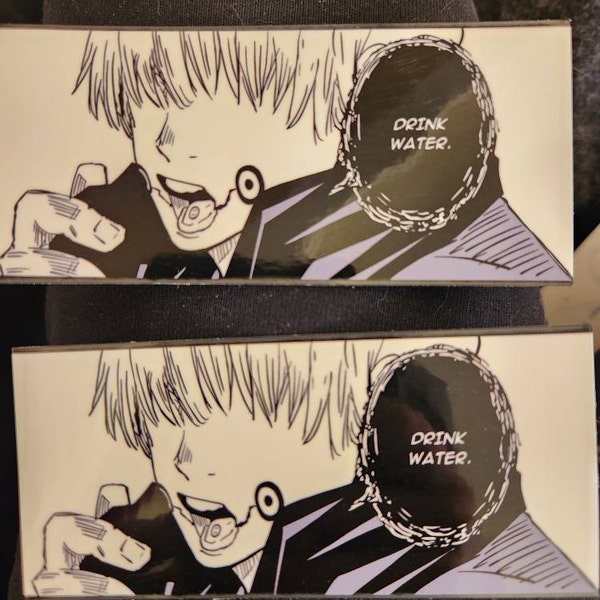Inumaki Toge drink Water Meme Sticker Jujutsu Kaisen Anime Vinyl ...