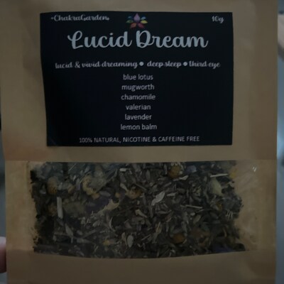 BLUE LOTUS Tincture Organic Alcohol Free Lucid Dreaming, Deep Sleep ...