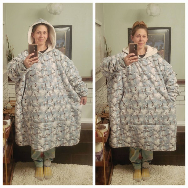 Blanket Hoodie - PDF Sewing Pattern - Etsy