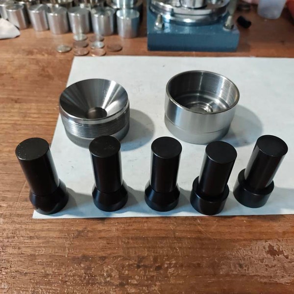 Self Centering Coin Ring Punch Set, No Spacers 6 Punch Size Coin ...