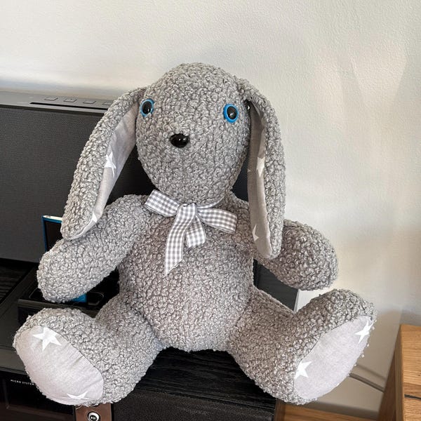 Adorable Bunny Rabbit Plush DIY Pattern (digital File), Written ...