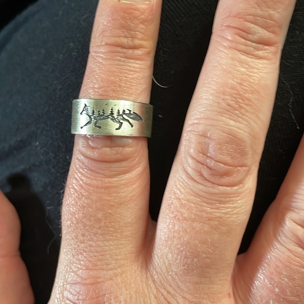 Kitsune Ring Author's Space Fox Ring Trickster Ring Fox With Nine Tails ...