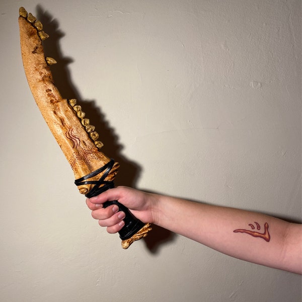 Screen Accurate Supernatural First Blade - REAL LEATHER- Cain's Knife ...