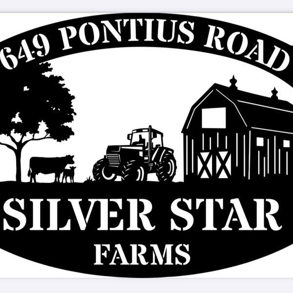Custom Your Metal Farm Sign, Design Your Own Farm Sign, Farmhouse Metal ...