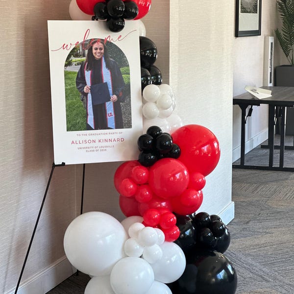 Arch Graduation Welcome Sign, Graduation Yard Sign, Grad Party Decor ...