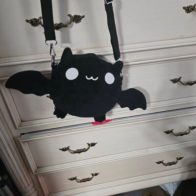 Cute Plush Bat Mini Crossbody Bag / Backpack New Higher Quality Straps ...
