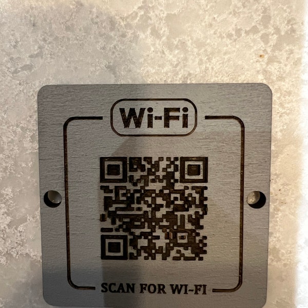 Scan for Wifi Sign | QR Code Sign Wifi Access | Freestanding Wifi ...