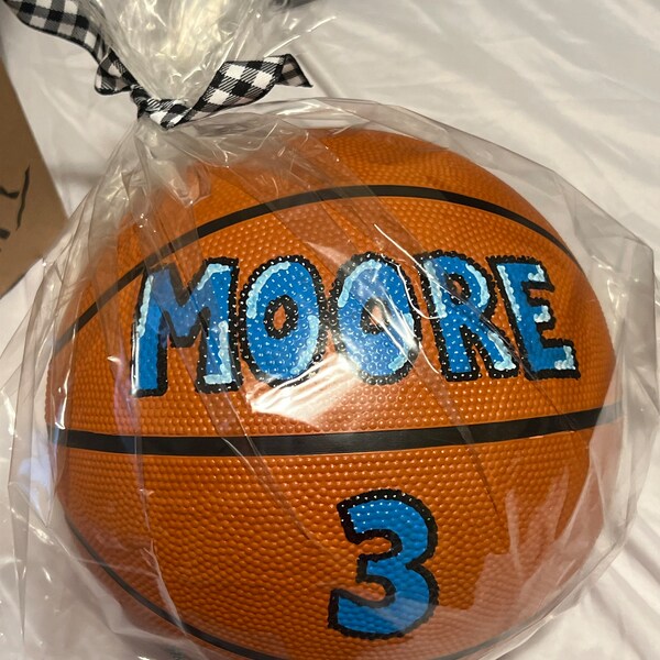 Personalized Standard Size Basketball Custom Hand Painted Basketball ...