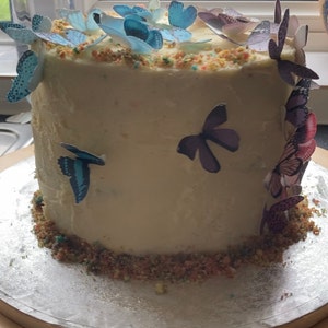 Cakeshop 12 X PRE-CUT Light Pink Butterfly Edible Cake Toppers BT069 - Etsy