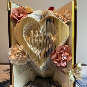Heart Book Folding Pattern, Love Heart for Valentines Day, Easy 158 ...