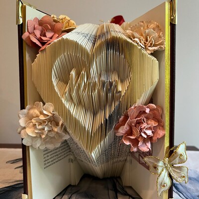 Heart Book Folding Pattern, Love Heart for Valentines Day, Easy 158 ...