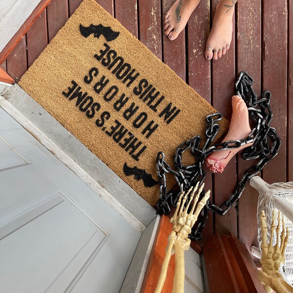 Funny Halloween WAP Doormat, Horrors in This House Welcome Mat ...