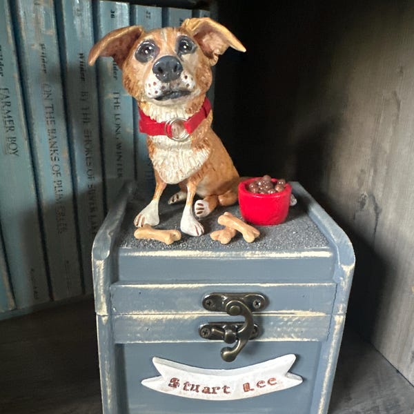 Personalized Pet Clay Folk Art Sculpture or Memorial Based on Your Pets ...