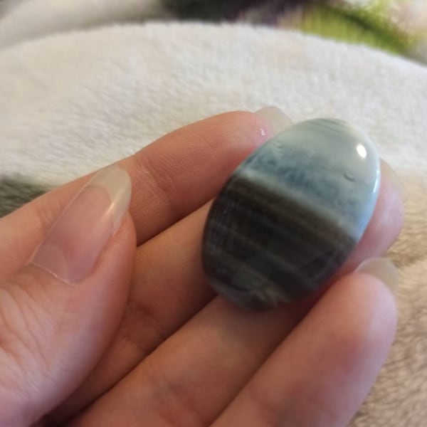 Black Banded Agate Gemstone - High Quality Black Banded Agate Cabochon ...