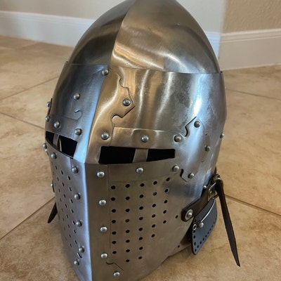 Medieval Beak Face Helmet Armour Steel Head Protection Armor - Etsy