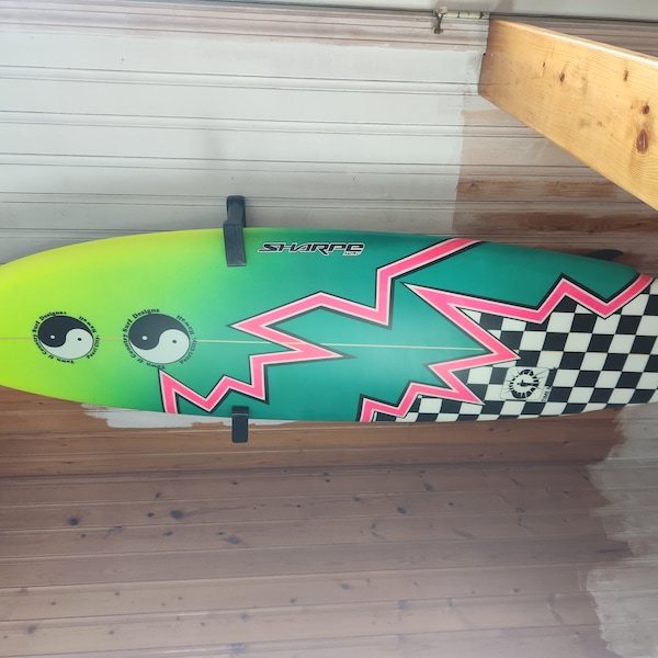 Vertical Carved "aloha" Wall Display Storage Racks Hangers 3pc Teak ...