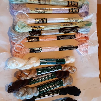 DMC Light Effect Floss Metallic, Gold, Silver, Jewel Tones, Pearlescent ...