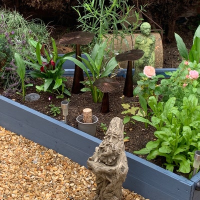 Stone Garden Tree Wizard Hand Cast Statue Ornament - Etsy UK