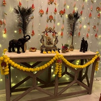 Buy Pack of 10 Beautiful Trending Lotus Hangings for Home Decor, Puja ...