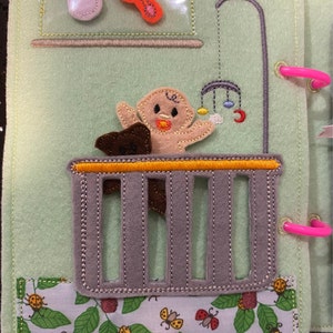 Dollhouse Baby Room Quiet Book Page Embroidery Design, Baby Toddler ...