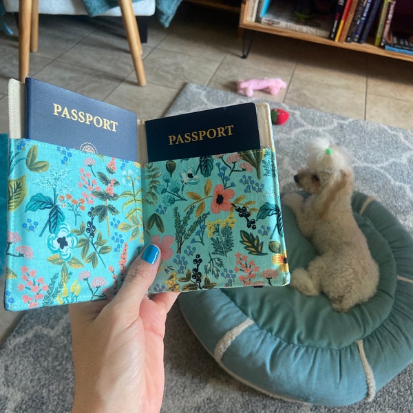 Rifle Paper Co Family Passport Holder, Holds 2, 4, 6, 8 Passports, APO ...