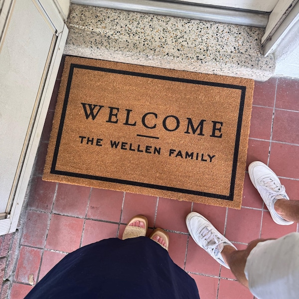 Extra Large Personalized Name Doormat,large Last Name Personalized ...