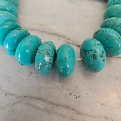 16inch Orange Blue Matrix Turquoise Gemstone Round Disco 6mm 8mm 10mm ...