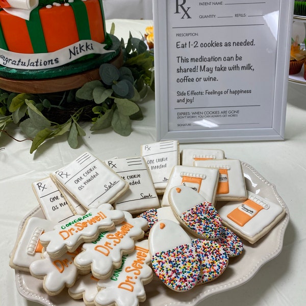 Printable Rx Label for Cookie "prescription" Jar - 3" X 4" Cookie Rx ...