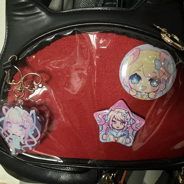 Crossbody Ita Bag, Pin Display Bag, Itabag, Window Bag, Pin Cross Body ...
